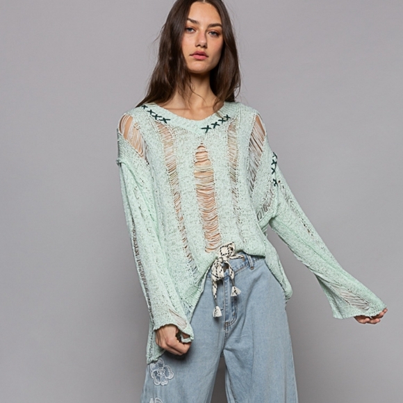 POL | Tops | New Pol Looseknit Relaxed Sweatersm Med Available Mint ...